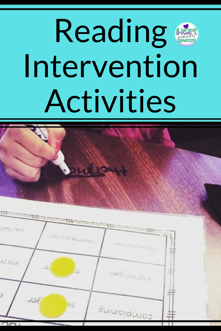 How to Do Reading Intervention Activities for Multisyllabic Words