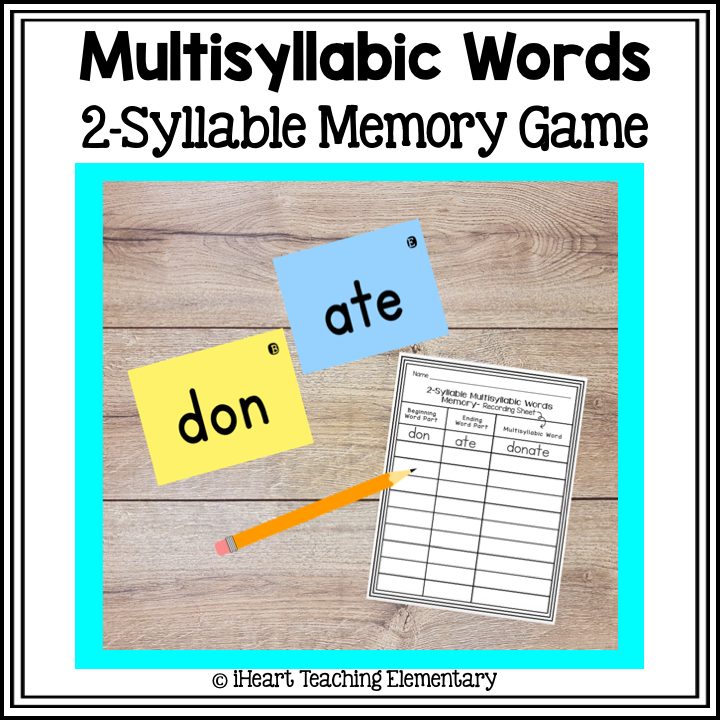 Multisyllabic Words Bundle , Word Study Bundle – DGAM