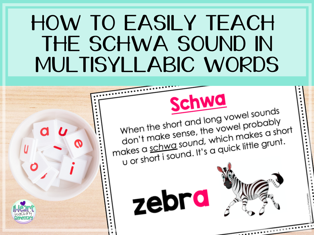 How to Easily Teach the Schwa Sound in Words