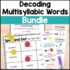 Decoding Multisyllabic Words Activities Bundle - Words with 2 - 5 ...