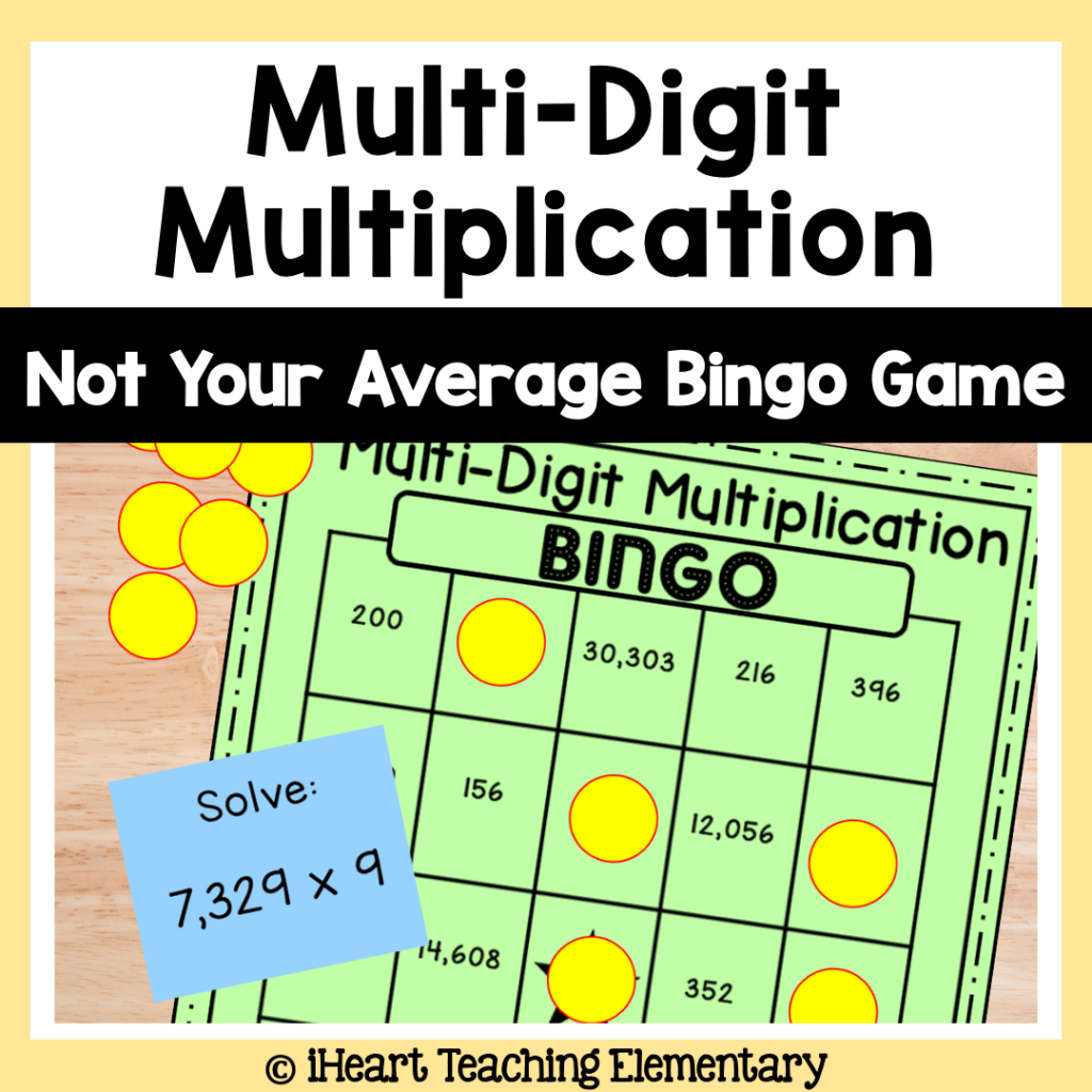 Multi-Digit Multiplication - Bingo Game