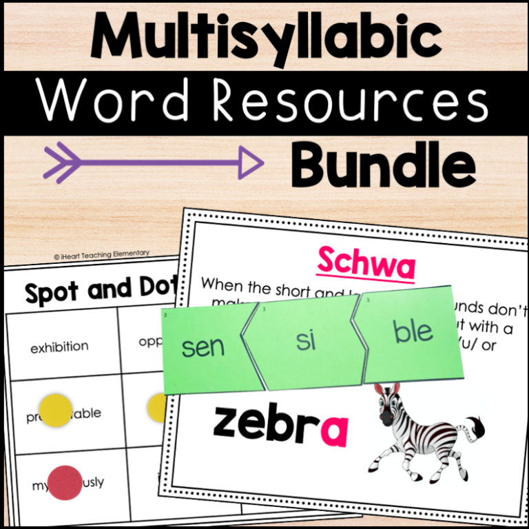 Multisyllabic Word Resources Archives