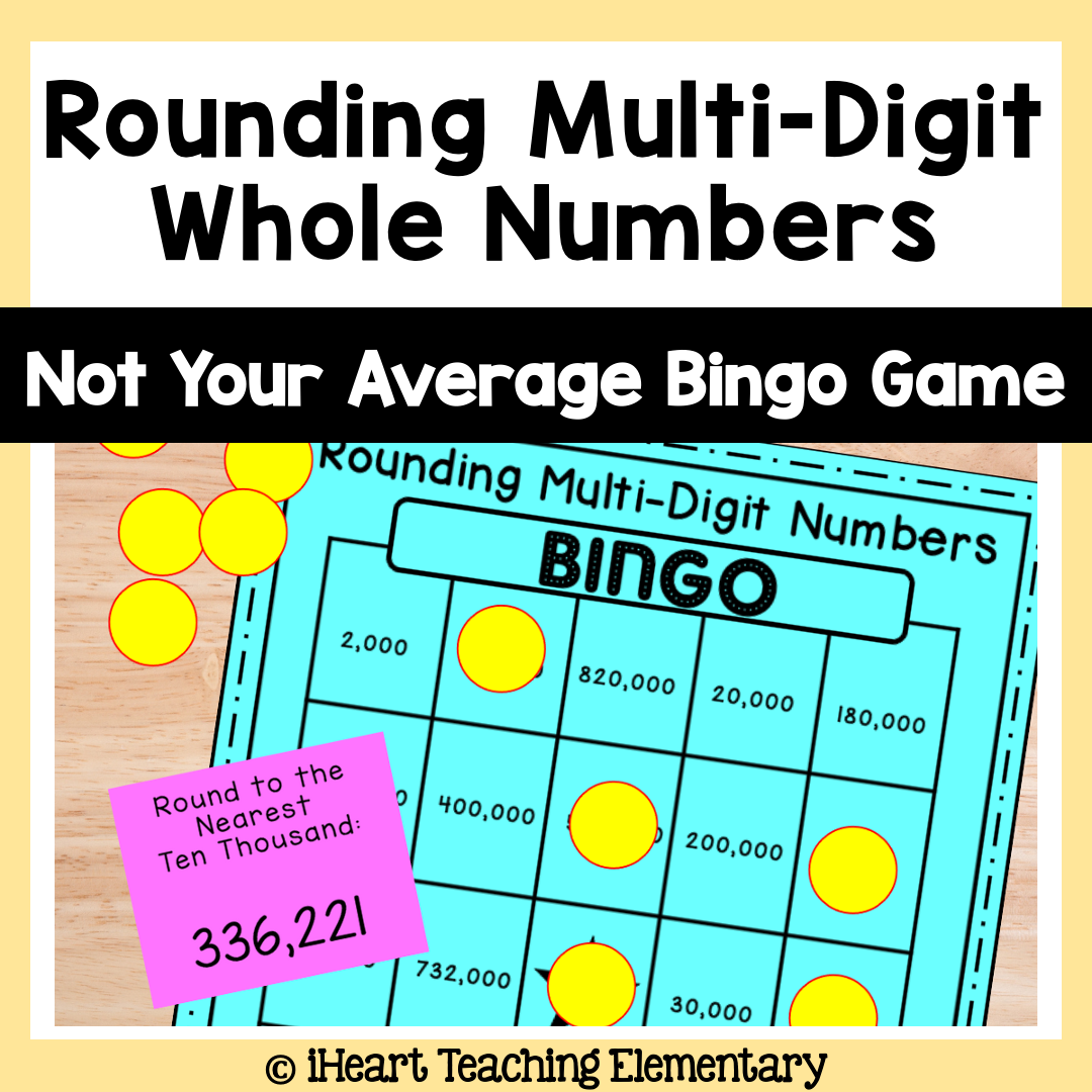 Rounding Multi Digit Whole Numbers Bingo Game