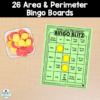 Area and Perimeter Bingo Game - iHeart Teaching Elementary