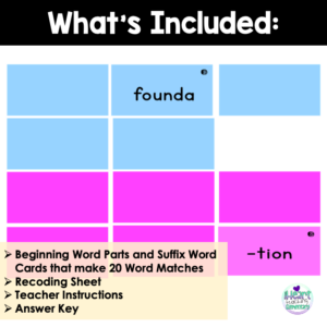 Multisyllabic Words Game - 3 Syllables