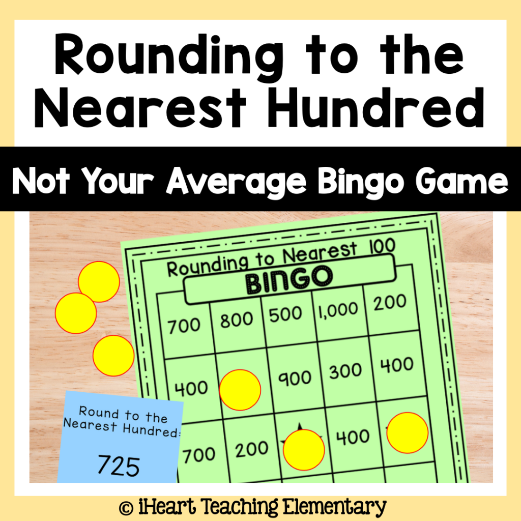 Rounding to the Nearest 10 and 100 Bingo Game Bundle