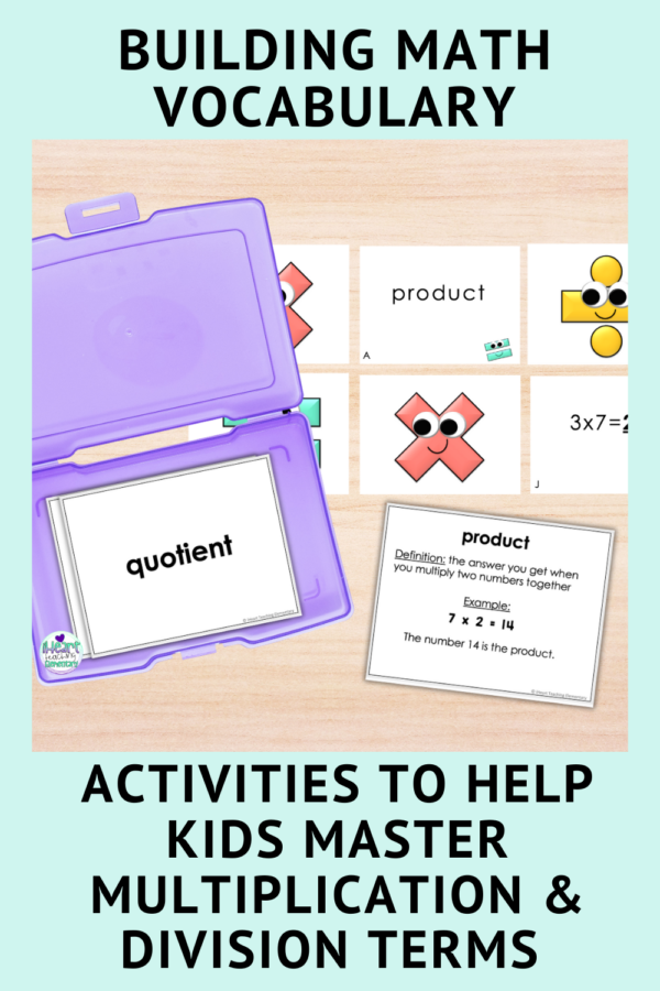 Building Math Vocabulary: Activities to Help Kids Master Multiplication ...