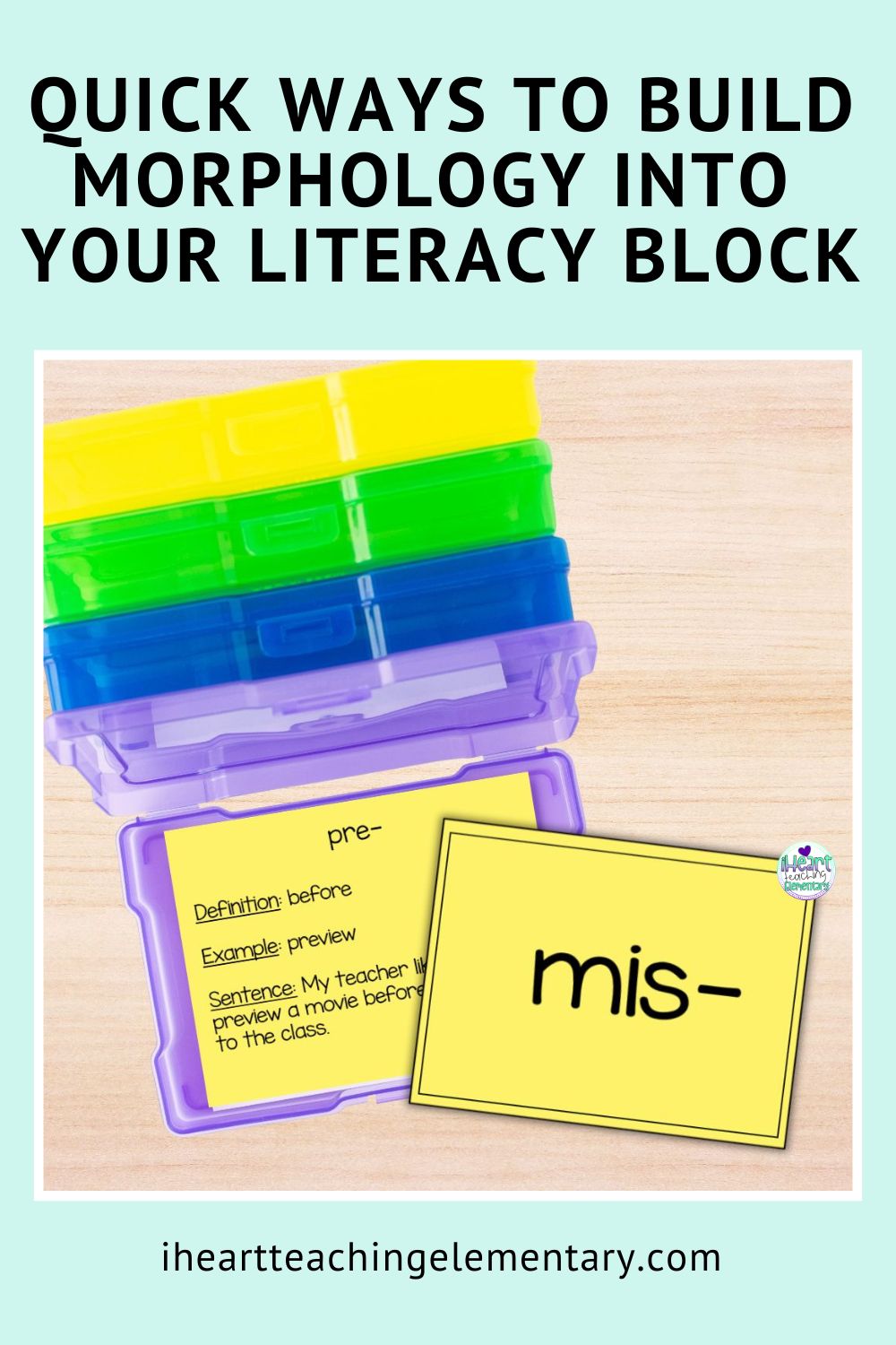 Quick Ways to Build Morphology Into Your Literacy Block
