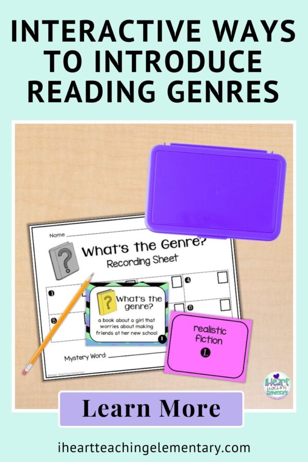 Interactive Ways to Introduce Reading Genres and Help Kids Discover ...